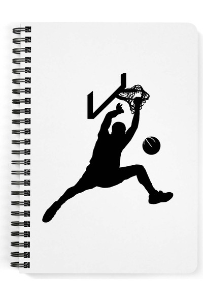 Astak Basketbol Baskılı Ahşap Kapaklı Defter 15X20 cm DFT6220