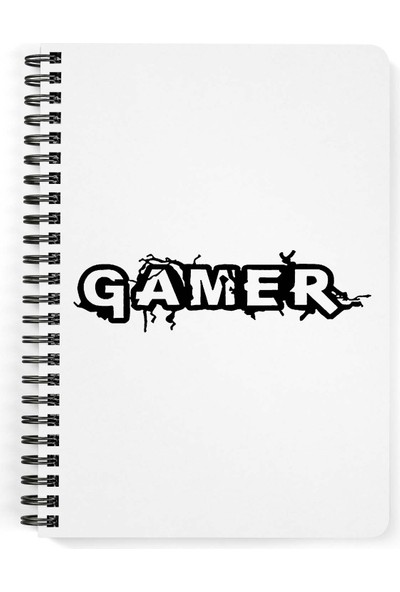 Astak Gamer Baskılı Ahşap Kapaklı Defter 15X20 cm DFT6041