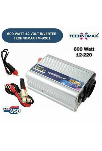 Easy Toptan Oto Çakmağından 220V Çıkış Veren Dönüştürücü - Dc - Ac Güç Dönüştürücü 600W