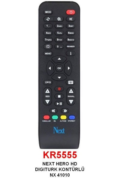 Next KR5555 Digitürk 41010 HD Uydu Kumanda