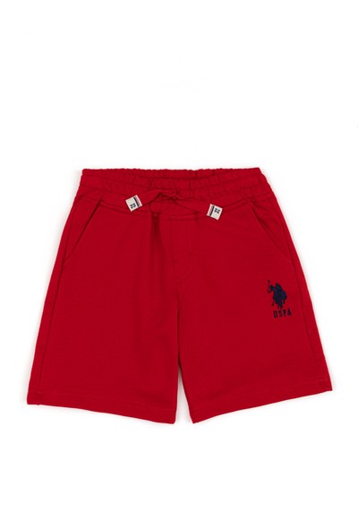 U.S. Polo Assn. Erkek Çocuk Basic Kırmızı Örme Şort 50246129-VR171