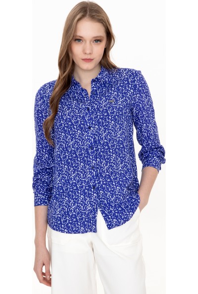 U.S. Polo Assn. Bayan Royal Blue Gömlek Uzunkol 50247291-VR212