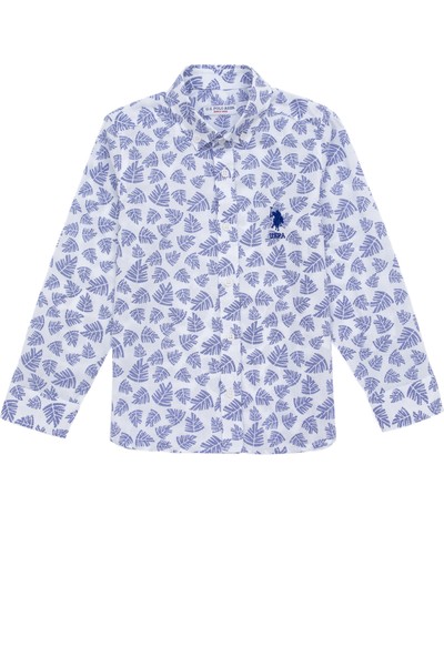 U.S. Polo Assn. Erkek Çocuk Royal Blue Gömlek Uzunkol 50247648-VR212