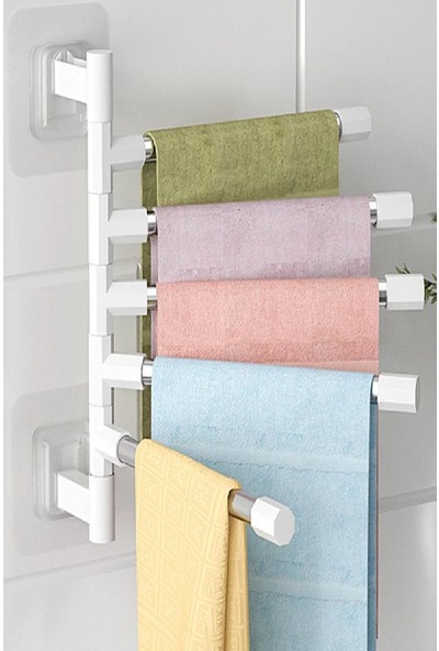 Selldey Montajsız 180 Derece Dönebilen ve 5 Kollu Oynar Başlıklı Askılık Selldey Montajsız 180 Derece Dönebilen ve 5 Kollu Oynar Başlıklı Askılık