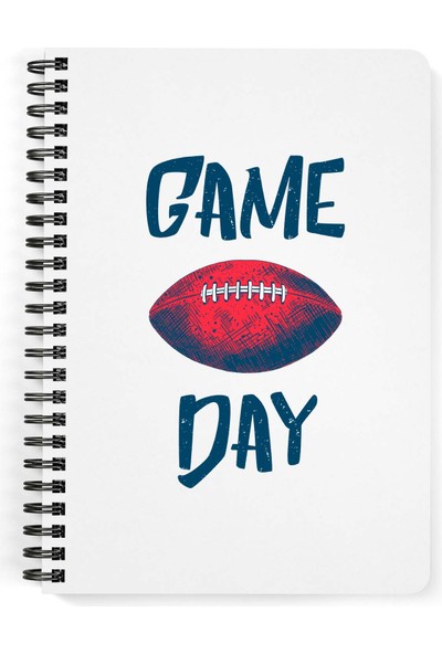 Game Day Baskılı Ahşap Kapaklı Defter 15X20 cm DFT1157 Game Day Baskılı Ahşap Kapaklı Defter 15X20 cm DFT1157