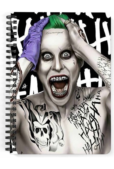Joker Baskılı Ahşap Kapaklı Defter 15X20 cm DFT4062