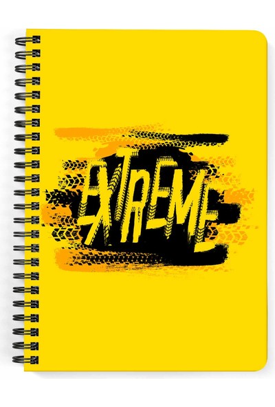 Astak Extreme Baskılı Ahşap Kapaklı Defter 15X20 cm DFT2666