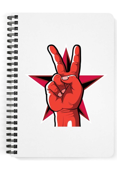 Barış Baskılı Ahşap Kapaklı Defter 15X20 cm DFT987