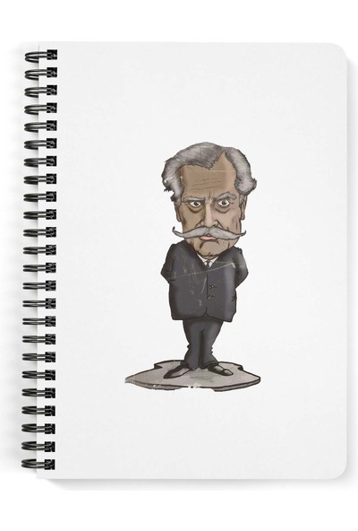 Hulusi Kentmen Baskılı Ahşap Kapaklı Defter 15X20 cm DFT168