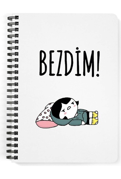 Bezdim Baskılı Ahşap Kapaklı Defter 15X20 cm DFT6580