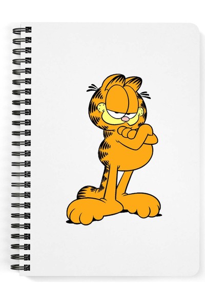 Garfield Baskılı Ahşap Kapaklı Defter 15X20 cm DFT6495