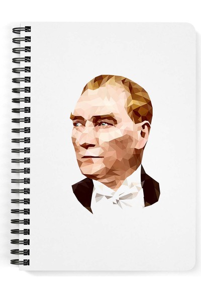 Mustafa Kemal Atatürk Baskılı Ahşap Kapaklı Defter 15X20 cm DFT1512 Mustafa Kemal Atatürk Baskılı Ahşap Kapaklı Defter 15X20 cm DFT1512