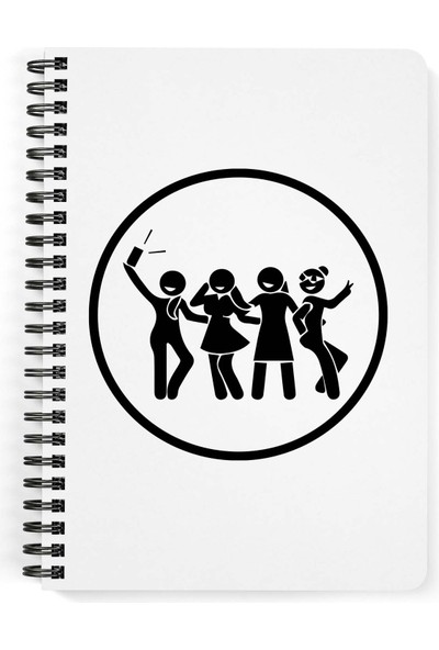 Halay Baskılı Ahşap Kapaklı Defter 15X20 cm DFT6734