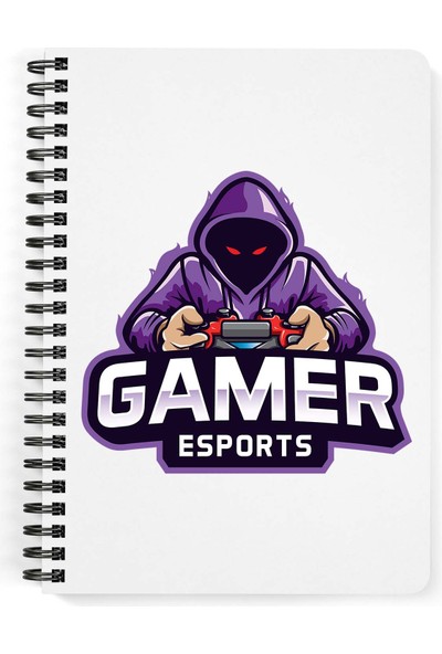 Gamer Esports Baskılı Ahşap Kapaklı Defter 15X20 cm DFT1795 Gamer Esports Baskılı Ahşap Kapaklı Defter 15X20 cm DFT1795