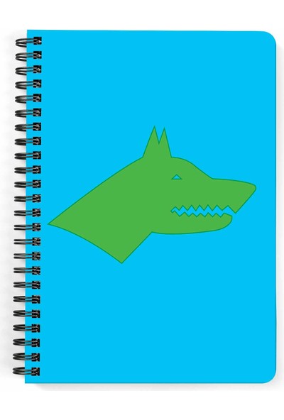 Astak Göktürk Bayrağı Baskılı Ahşap Kapaklı Defter 15X20 cm DFT5404