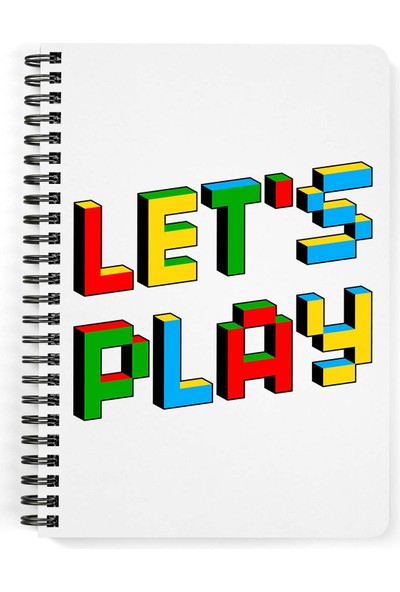 Astak Lets Play Baskılı Ahşap Kapaklı Defter 15X20 cm DFT1781