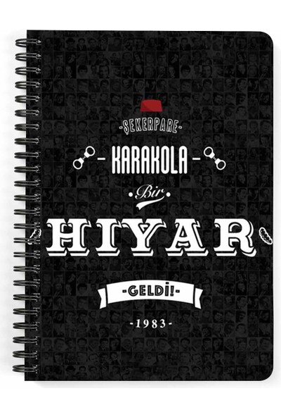 Astak Şekerpare Baskılı Ahşap Kapaklı Defter 15X20 cm DFT4078