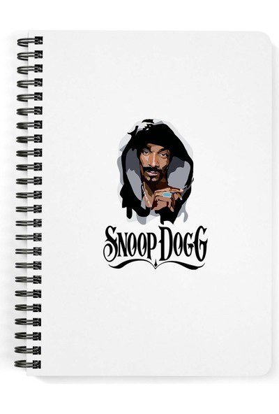 Snoop Dogg Baskılı Ahşap Kapaklı Defter 15X20 cm DFT1688