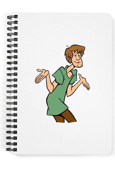 Scooby Doo Baskılı Ahşap Kapaklı Defter 15X20 cm DFT6731