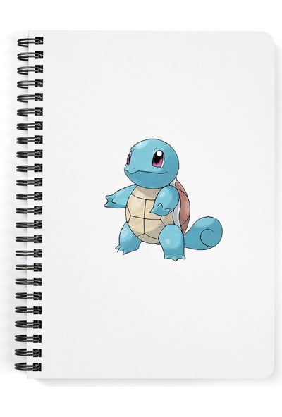 Astak Squirtle Pokemon Baskılı Ahşap Kapaklı Defter 15X20 cm DFT1051