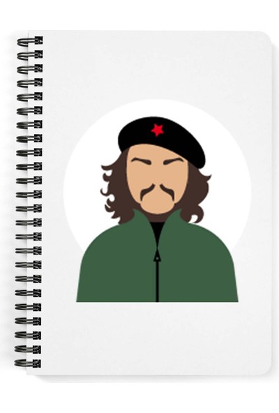 Che Guevara Baskılı Ahşap Kapaklı Defter 15X20 cm DFT940 Che Guevara Baskılı Ahşap Kapaklı Defter 15X20 cm DFT940