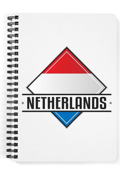 Netherlands Baskılı Ahşap Kapaklı Defter 15X20 cm DFT2251
