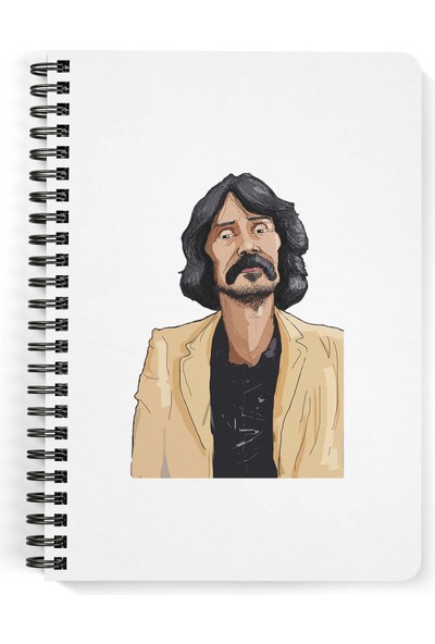 Astak Behzat Ç. Baskılı Ahşap Kapaklı Defter 15X20 cm DFT204