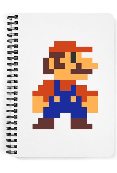 Super Mario Luis Baskılı Ahşap Kapaklı Defter 15X20 cm DFT1790 Super Mario Luis Baskılı Ahşap Kapaklı Defter 15X20 cm DFT1790