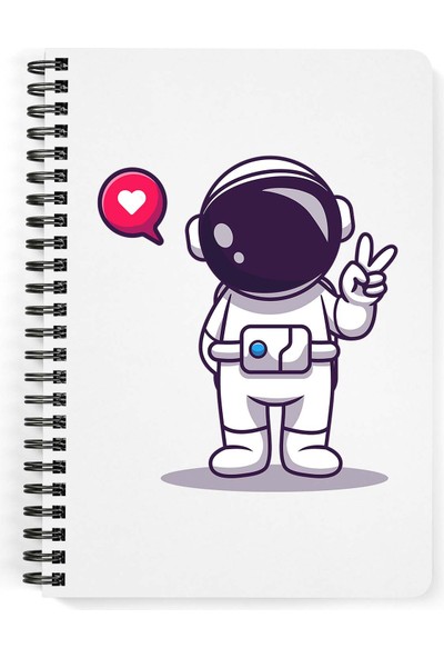 Astak Space Peace Baskılı Ahşap Kapaklı Defter 15X20 cm DFT1871 Astak Space Peace Baskılı Ahşap Kapaklı Defter 15X20 cm DFT1871