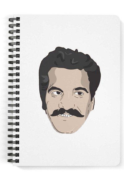 Astak Erol Taş Yeşilçam Baskılı Ahşap Kapaklı Defter 15X20 cm DFT192