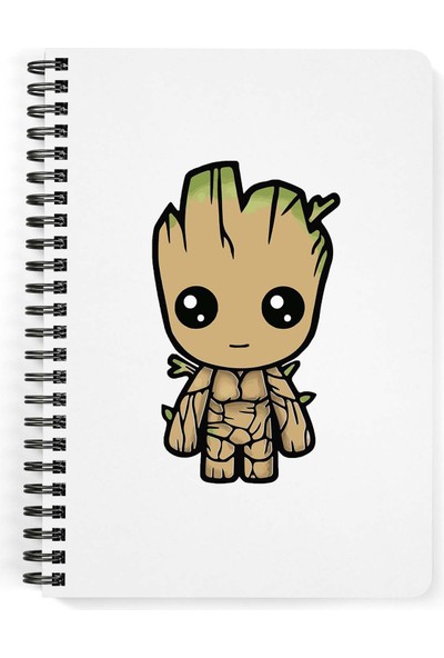 Marvel Baskılı Ahşap Kapaklı Defter 15X20 cm DFT6457