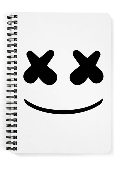 Astak Smile Baskılı Ahşap Kapaklı Defter 15X20 cm DFT6557