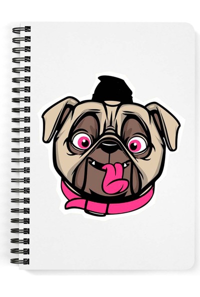 Astak Dog Baskılı Ahşap Kapaklı Defter 15X20 cm DFT6101