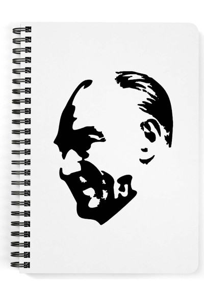 Atatürk Baskılı Ahşap Kapaklı Defter 15X20 cm DFT6160