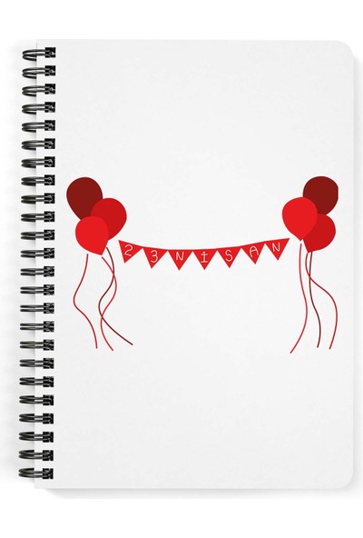 Astak 23 Nisan Baskılı Ahşap Kapaklı Defter 15X20 cm DFT1539