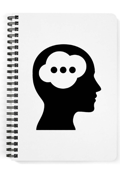 Düşünce Baskılı Ahşap Kapaklı Defter 15X20 cm DFT6283