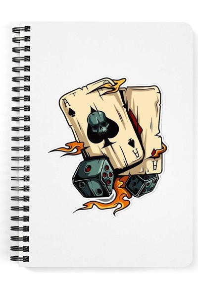 Astak Kart Baskılı Ahşap Kapaklı Defter 15X20 cm DFT6798