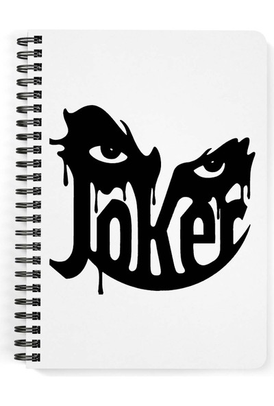 Joker Baskılı Ahşap Kapaklı Defter 15X20 cm DFT6080
