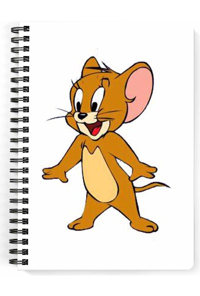 Tom ve Jerry Baskılı Ahşap Kapaklı Defter 15X20 cm DFT3417