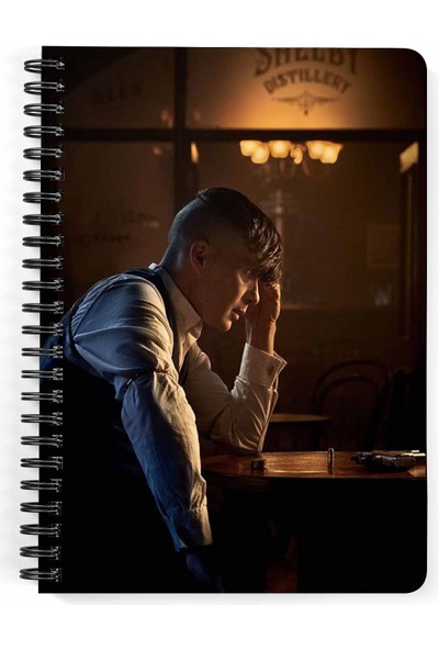 Thomas Shelby Baskılı Ahşap Kapaklı Defter 15X20 cm DFT3413 Thomas Shelby Baskılı Ahşap Kapaklı Defter 15X20 cm DFT3413