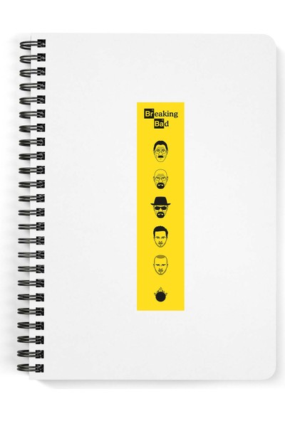 Breaking Bad Baskılı Ahşap Kapaklı Defter 15X20 cm DFT471