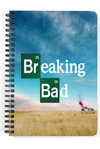 Breaking Bad Baskılı Ahşap Kapaklı Defter 15X20 cm DFT4791