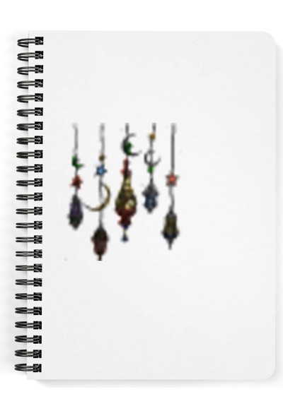 Motif Baskılı Ahşap Kapaklı Defter 15X20 cm DFT704