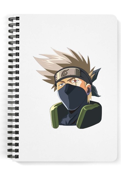 Kakashi Hatake Naruto Baskılı Ahşap Kapaklı Defter 15X20 cm DFT442