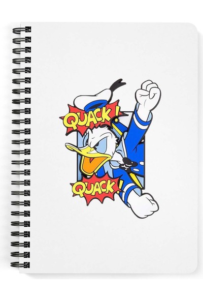 Astak Donald Baskılı Ahşap Kapaklı Defter 15X20 cm DFT6928