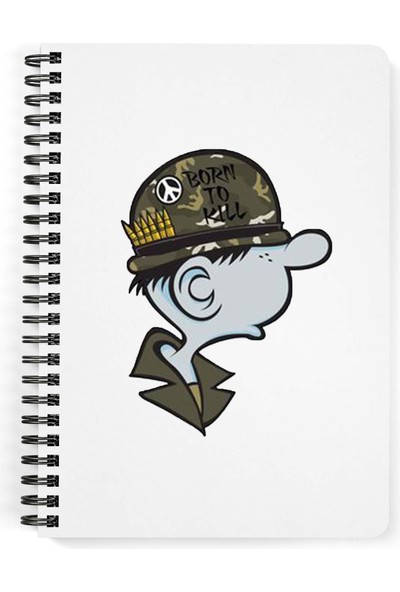 Born To Kill Baskılı Ahşap Kapaklı Defter 15X20 cm DFT6829 Born To Kill Baskılı Ahşap Kapaklı Defter 15X20 cm DFT6829