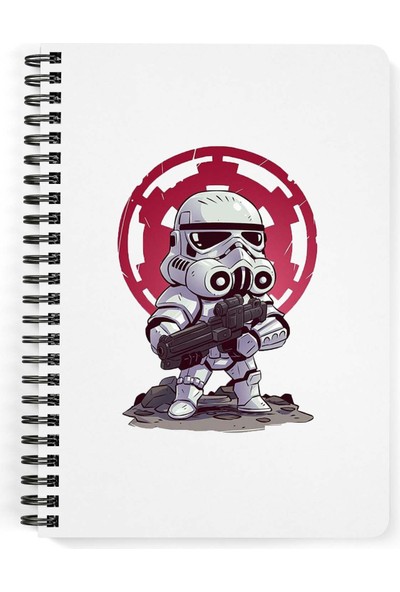 Astak Star Wars Baskılı Ahşap Kapaklı Defter 15X20 cm DFT6843