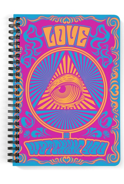 Astak Some Love Baskılı Ahşap Kapaklı Defter 15X20 cm DFT587 Astak Some Love Baskılı Ahşap Kapaklı Defter 15X20 cm DFT587