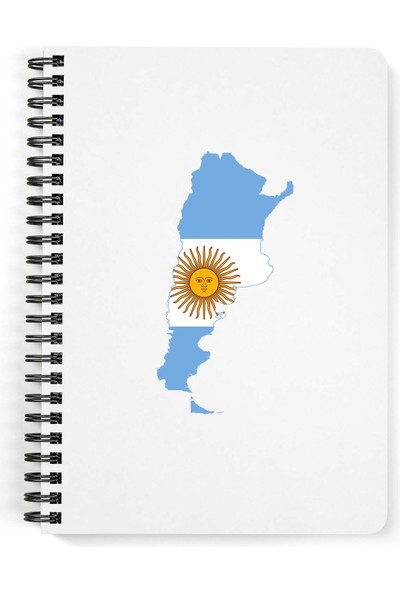 Arjantin Bayrağı Baskılı Ahşap Kapaklı Defter 15X20 cm DFT467 Arjantin Bayrağı Baskılı Ahşap Kapaklı Defter 15X20 cm DFT467