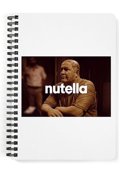 Nutella Baskılı Ahşap Kapaklı Defter 15X20 cm DFT6252 Nutella Baskılı Ahşap Kapaklı Defter 15X20 cm DFT6252